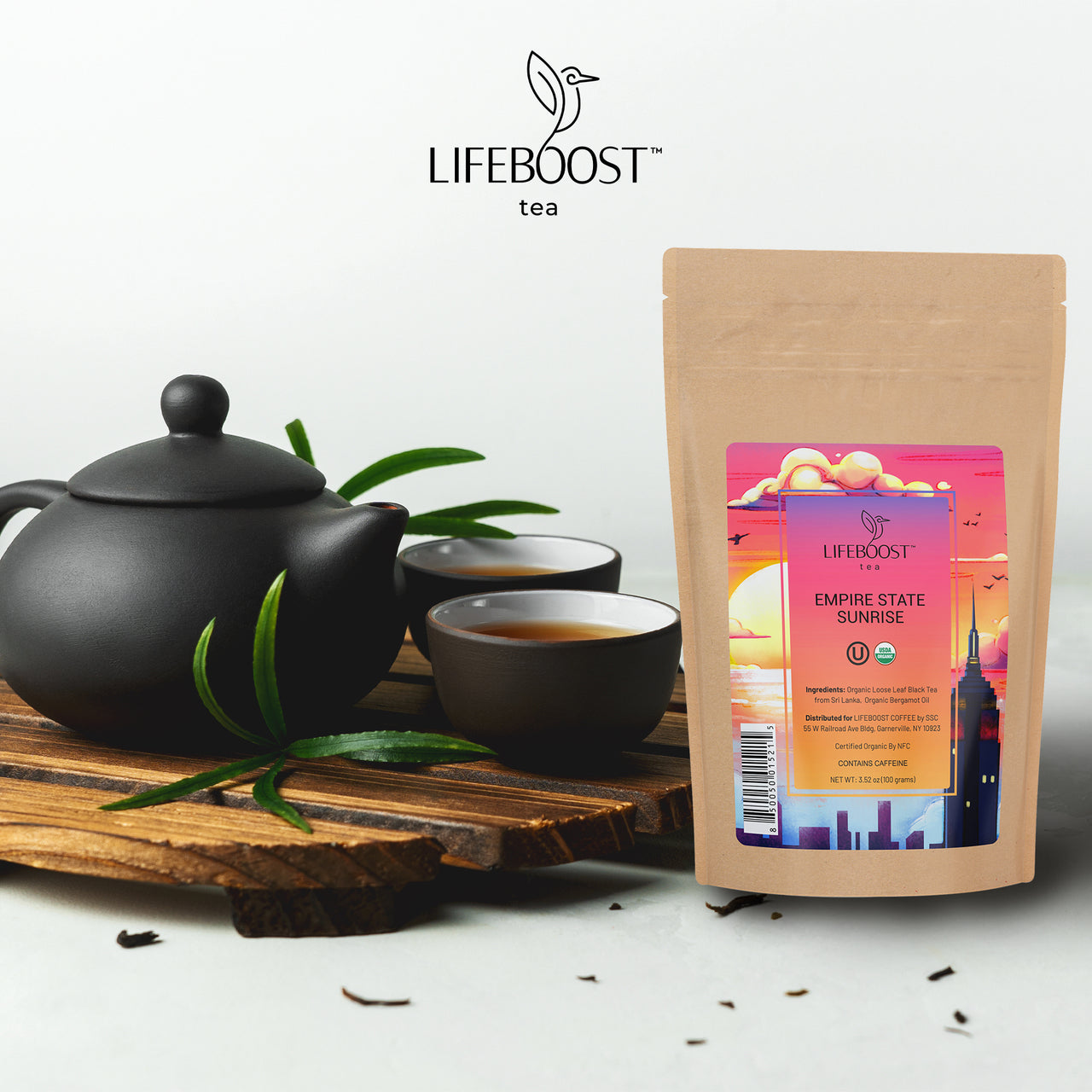 Empire State Sunrise Tea- Refreshing, Pure, Herbal | Lifeboost Coffee