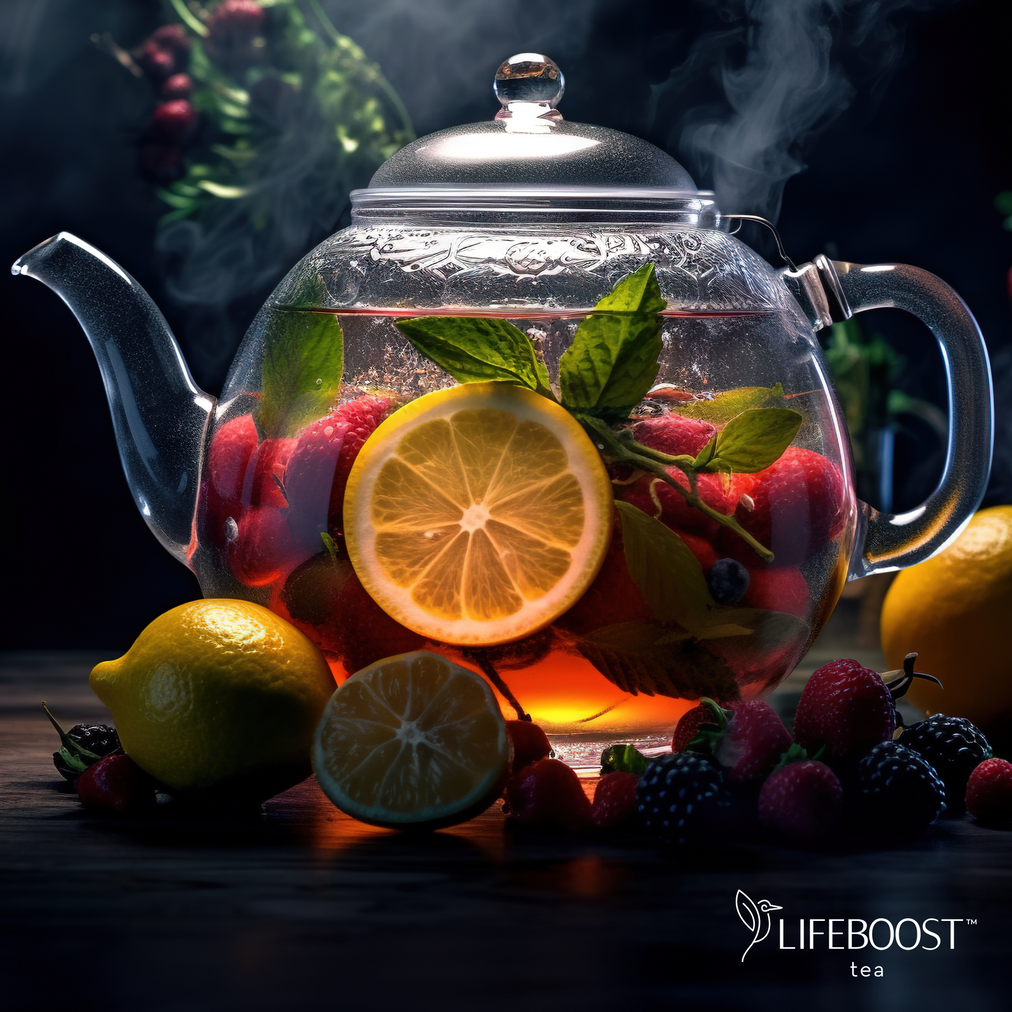 Champagne Bliss Tea -Refreshing, Pure, Herbal | Lifeboost Coffee