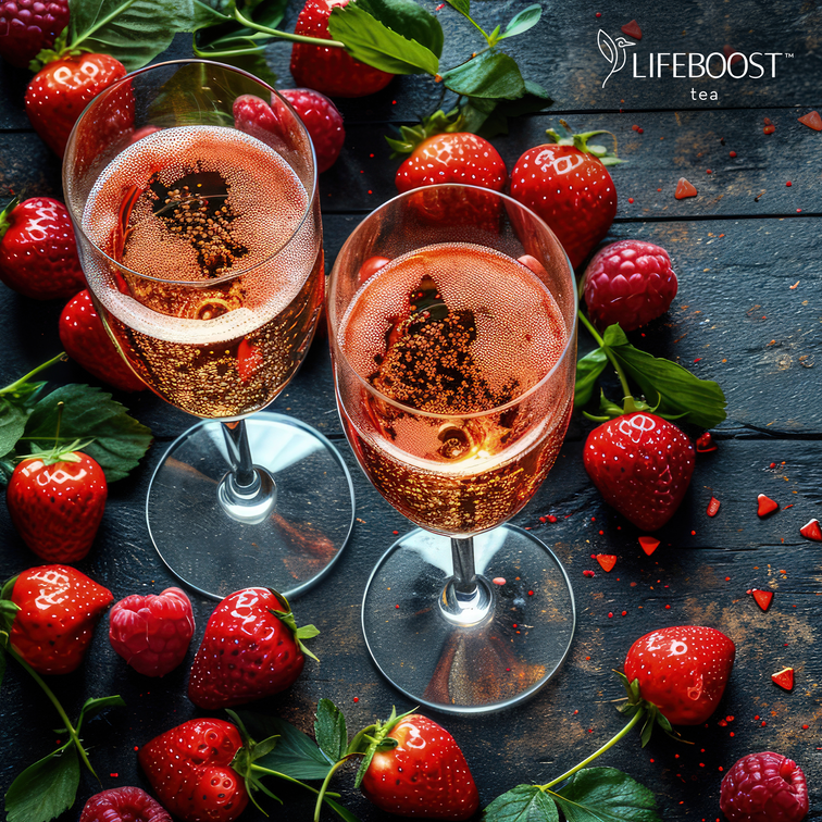 Champagne Bliss Tea -Refreshing, Pure, Herbal | Lifeboost Coffee
