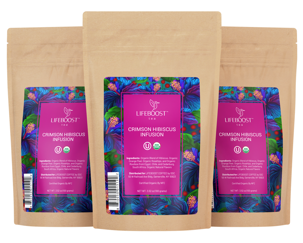 Crimson Hibiscus Infusion Tea | Lifeboost Coffee