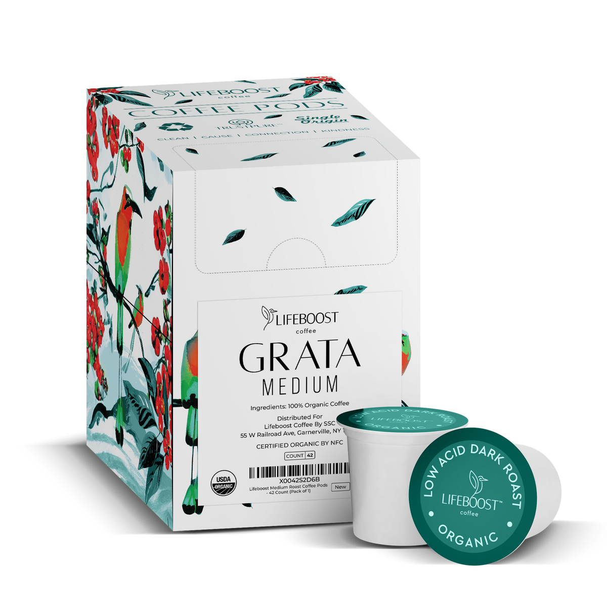 Medium Roast Coffee Pods - Organic, Non toxic, Recyclable | Lifeboost ...