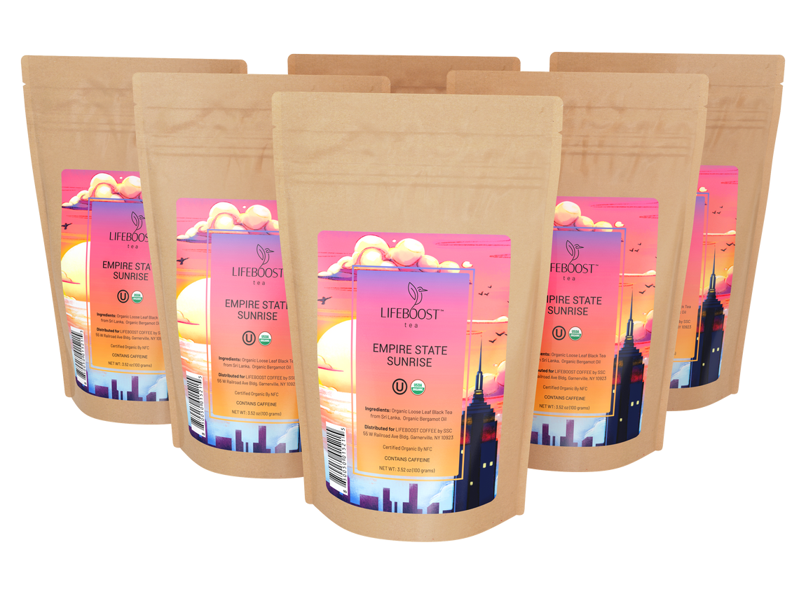 Empire State Sunrise Tea- Refreshing, Pure, Herbal | Lifeboost Coffee