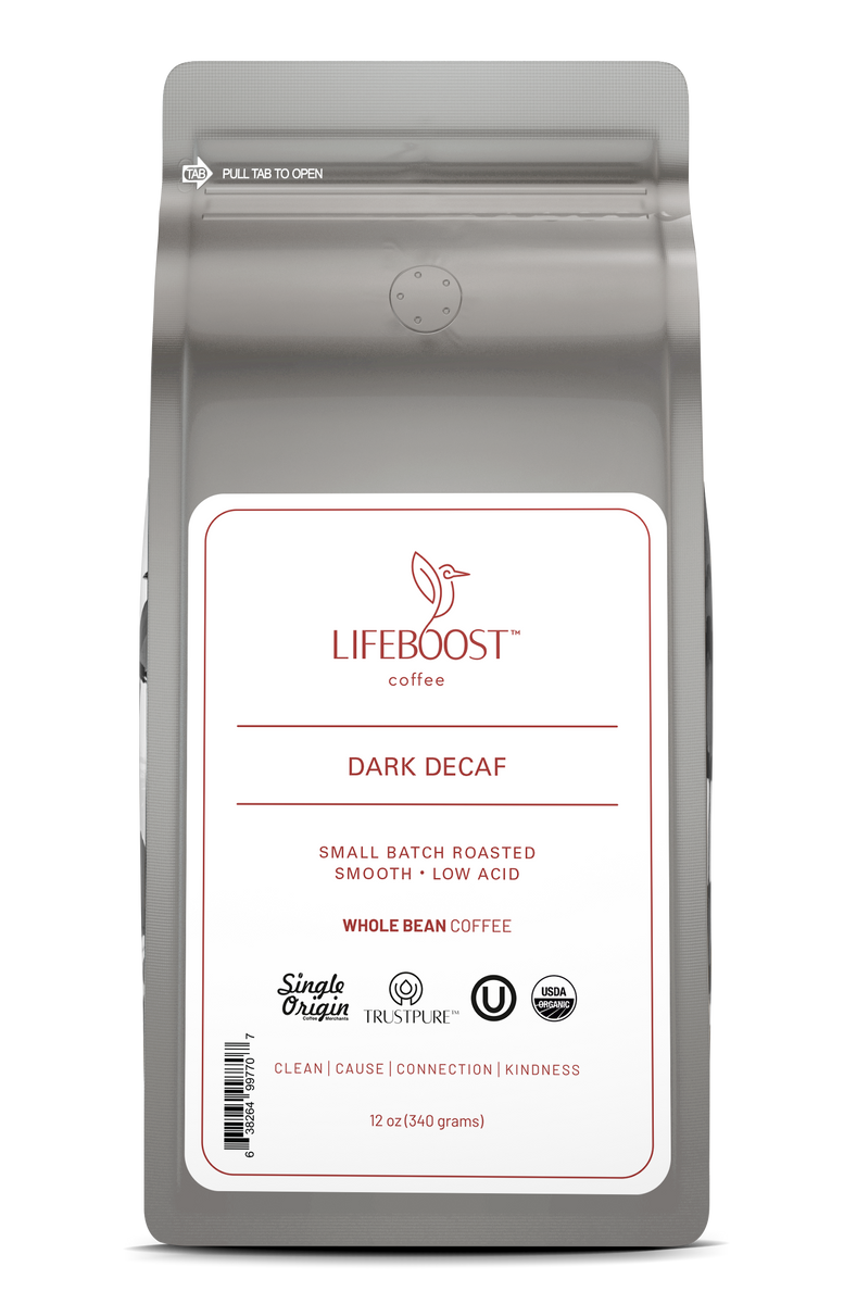 Dark Roast Decaf | Lifeboost Coffee