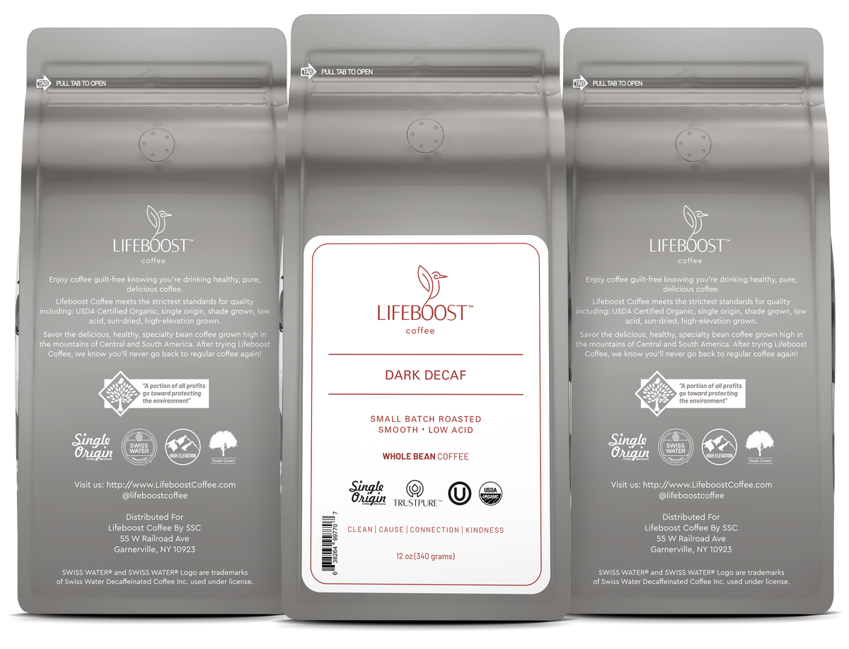 Dark Roast Decaf | Lifeboost Coffee