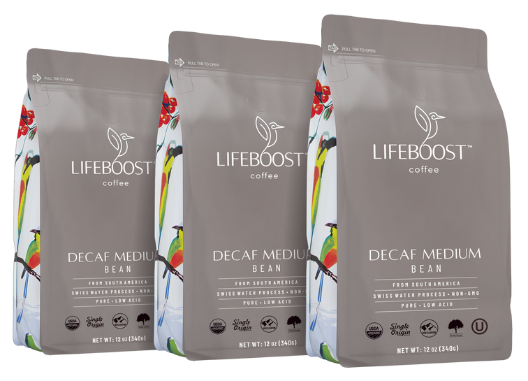 Medium Roast Decaf | Lifeboost Coffee