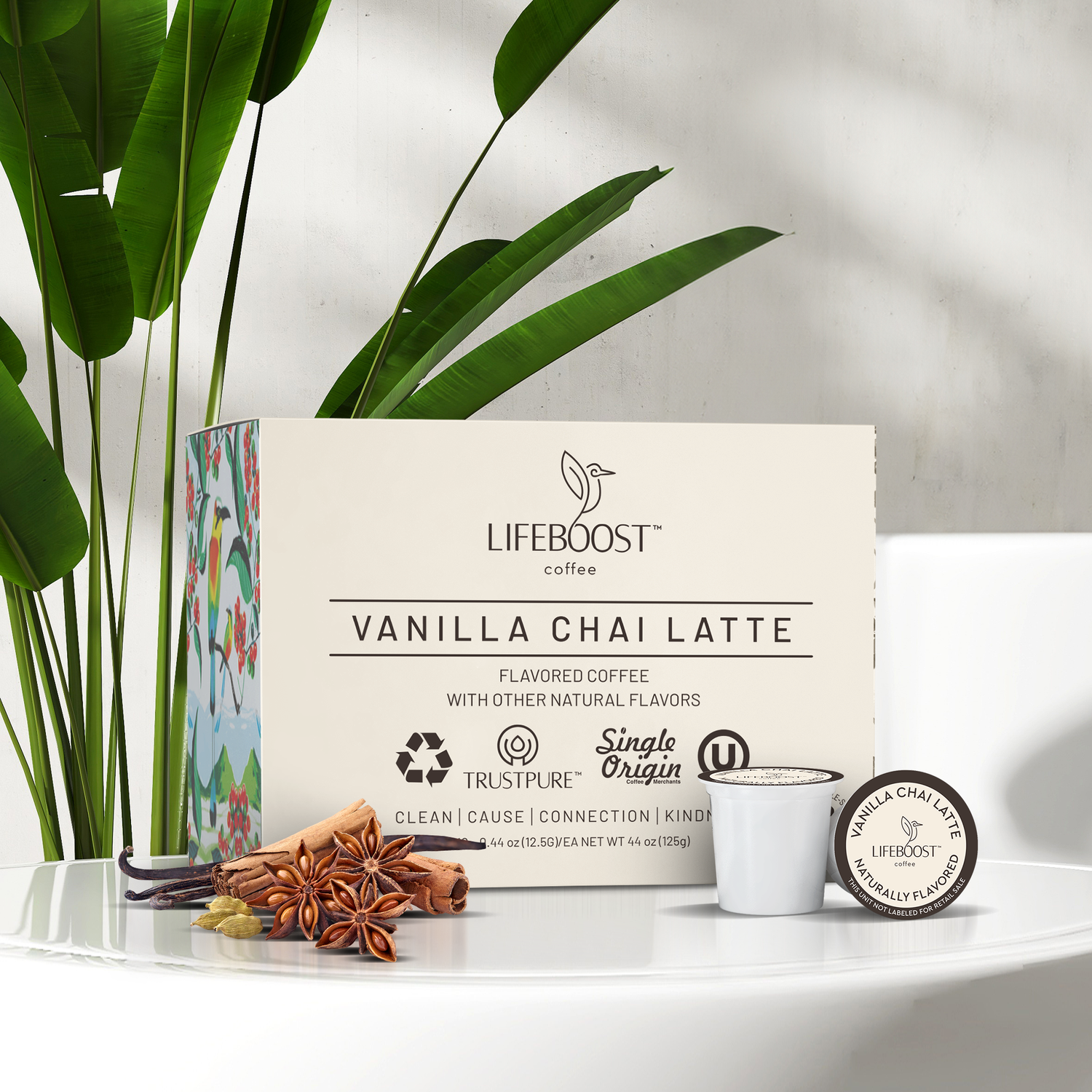 Vanilla Chai Coffee Pods | Lifeboost Coffee