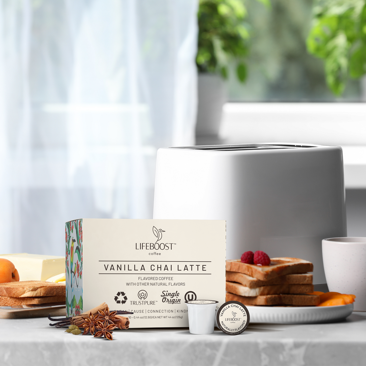 Vanilla Chai Coffee Pods | Lifeboost Coffee
