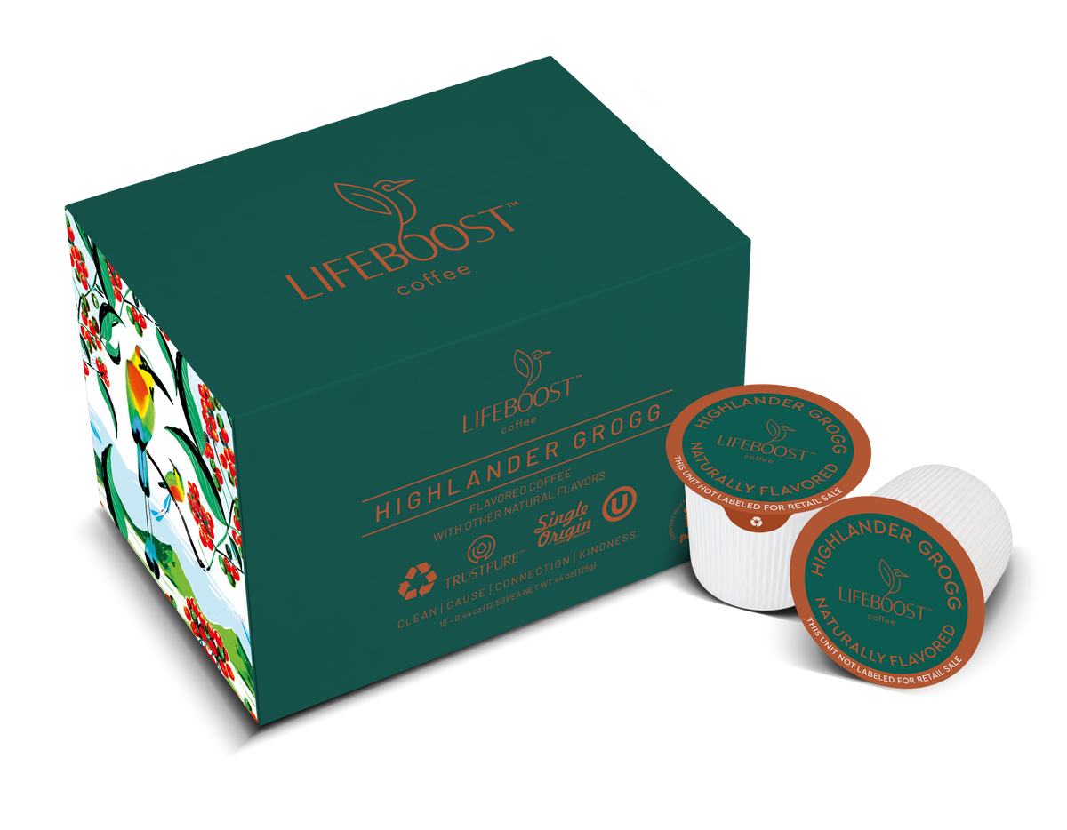Highlander Grogg Coffee Pods- All-Natural, Flavor-Rich, Ethically Grown ...