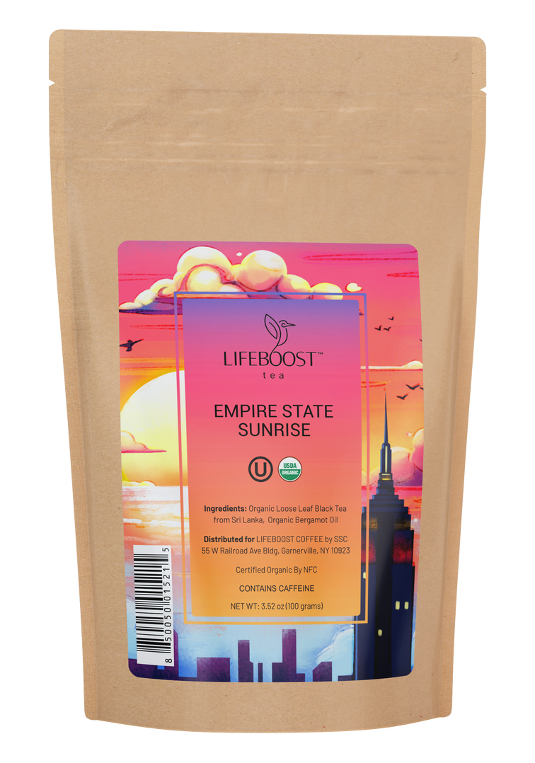 Empire State Sunrise Tea- Refreshing, Pure, Herbal | Lifeboost Coffee