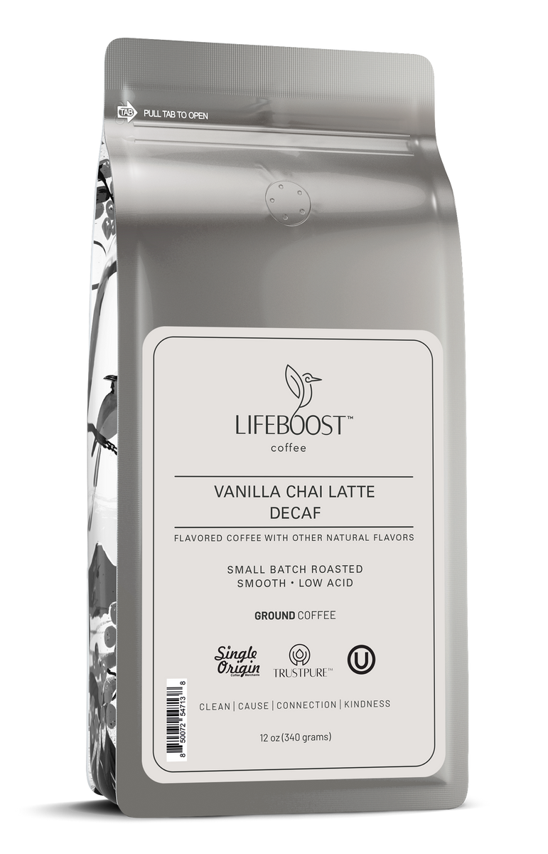 Decaf Vanilla Chai Latte | Lifeboost Coffee