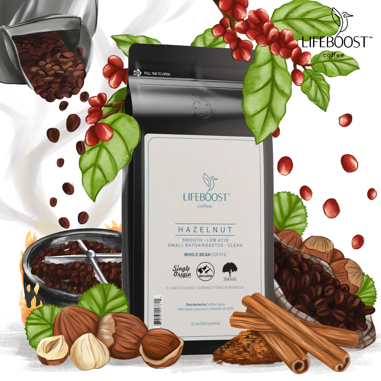 Hazelnut - All-Natural, Flavor-Rich, Ethically Grown | Lifeboost Coffee
