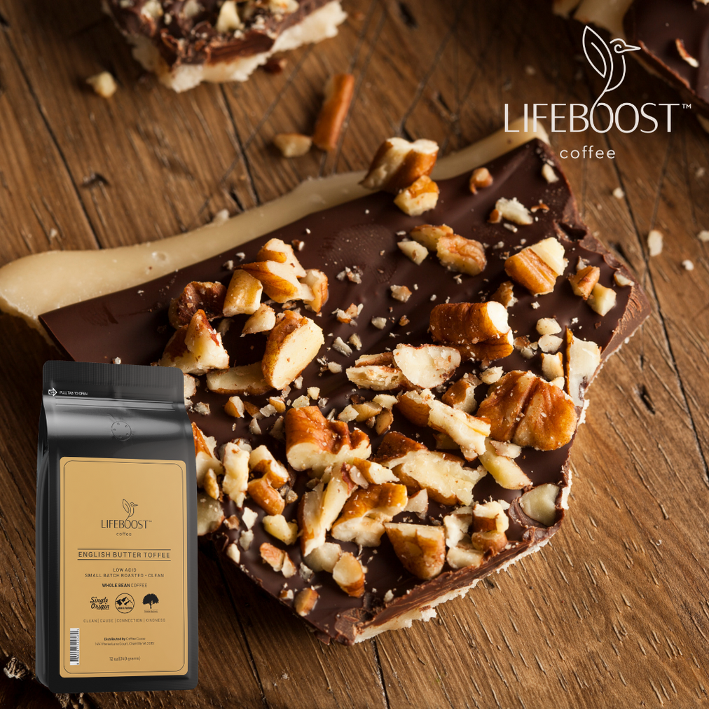 English Butter Toffee | Lifeboost Coffee