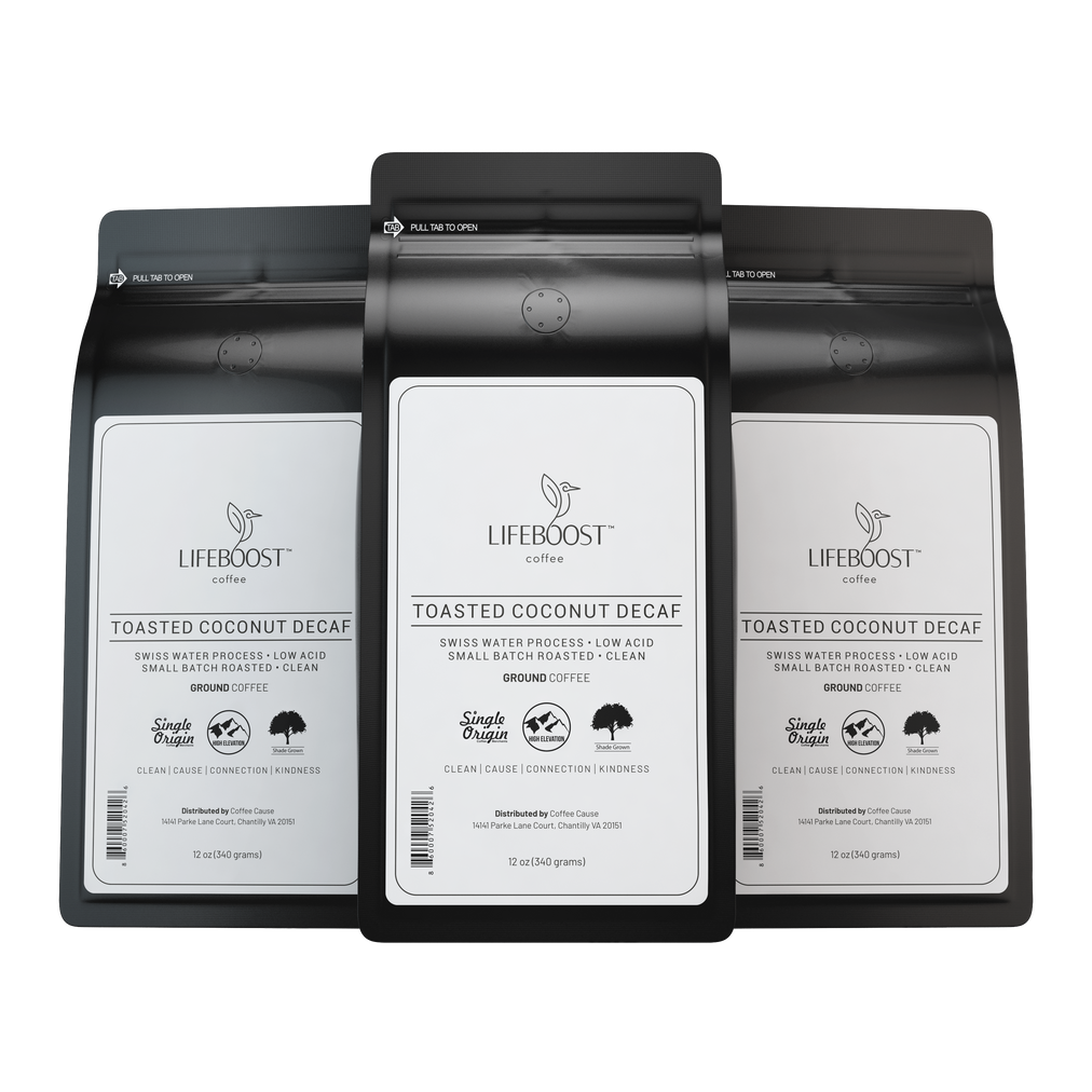 Toasted Coconut Decaf | Lifeboost Coffee