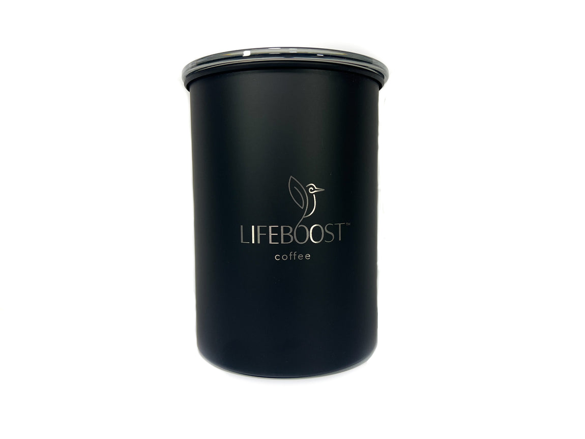 Lifeboost Airscape Coffee Container - Stainless Steel, Air tight ...