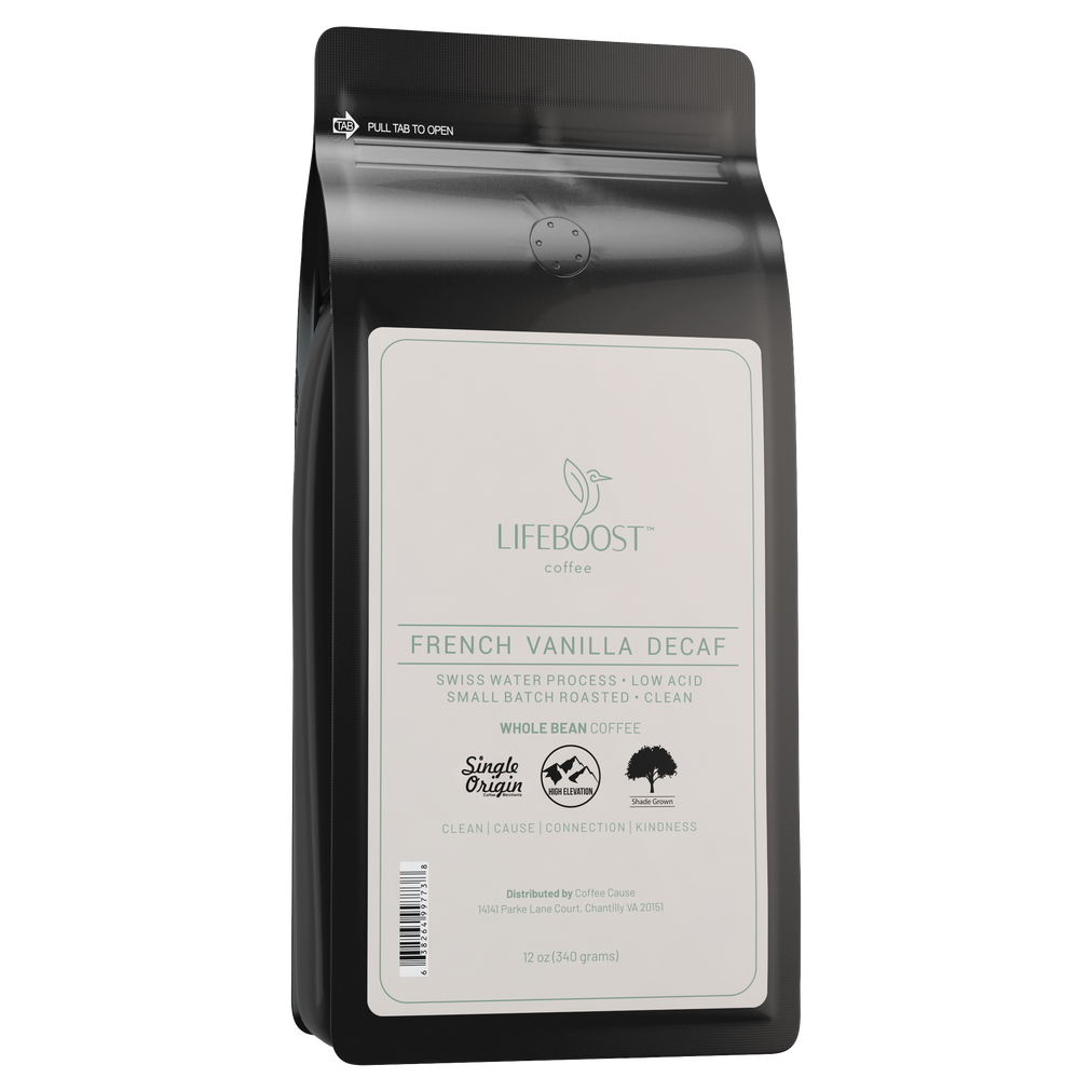 French Vanilla Decaf | Lifeboost Coffee
