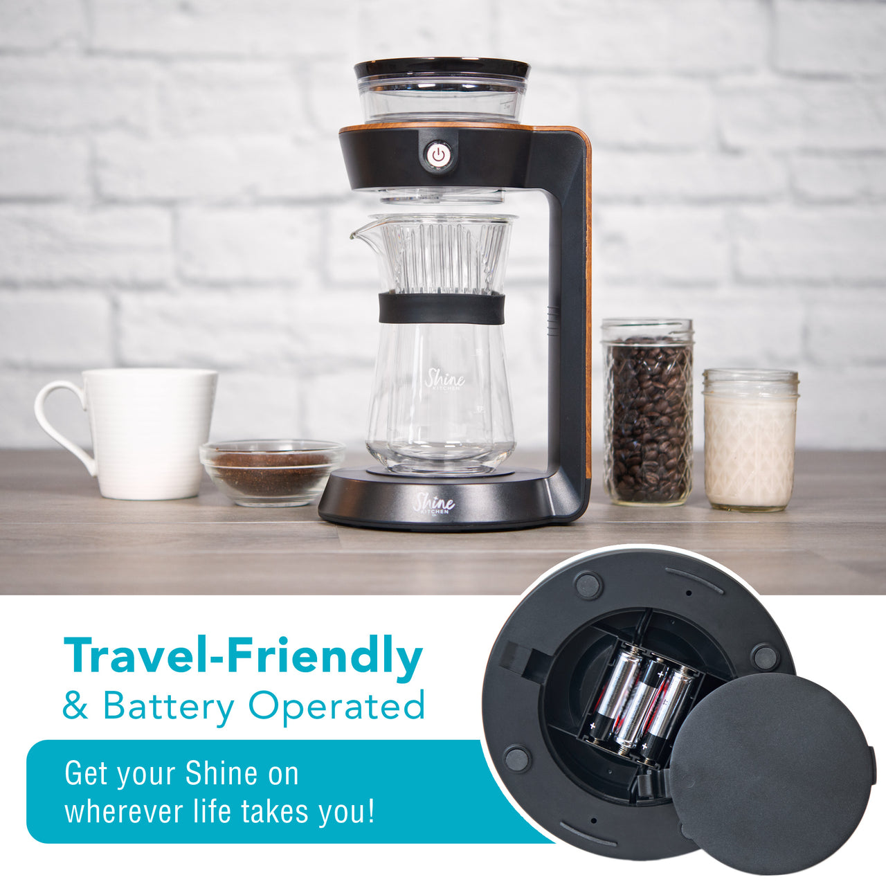 Shine Kitchen Co.® Autopour Automatic Pour Over Coffee Machine ...