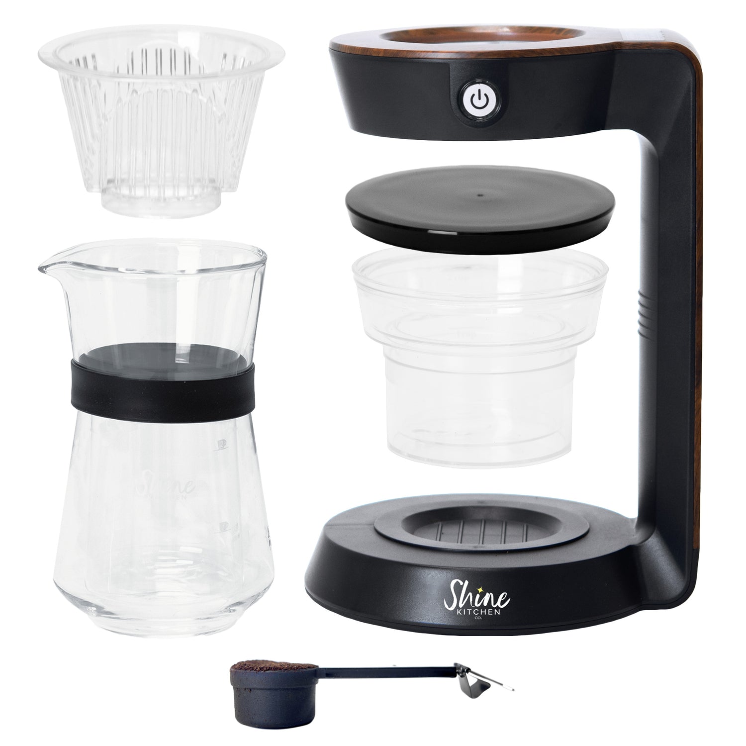 Shine Kitchen Co.® Autopour Automatic Pour Over Coffee Machine ...